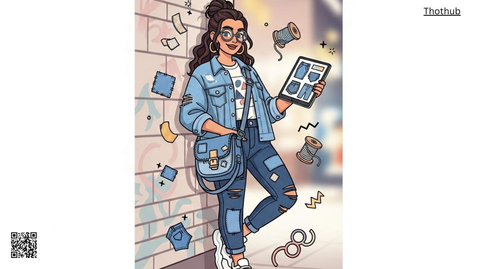 Thothub Star Natalie Roush Denim Street Mix Curator - THOTHUB